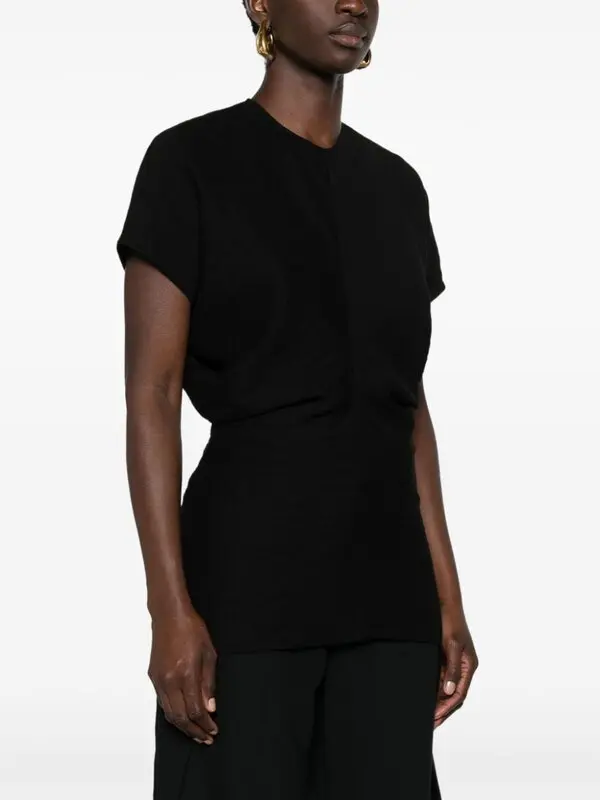 TOTEME Leteri Textured Blouse - Black