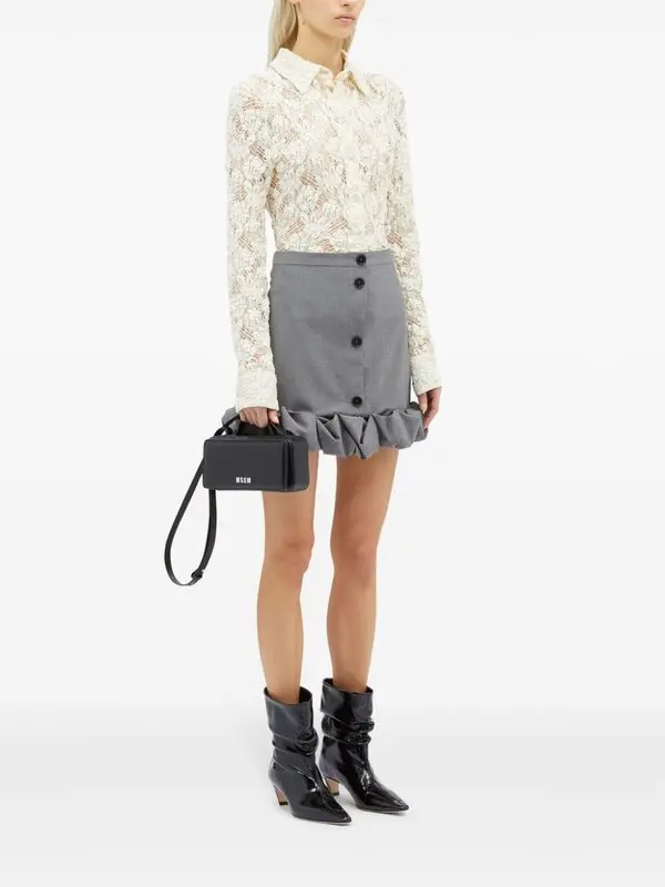 MSGM Ruffled Mini Skirt