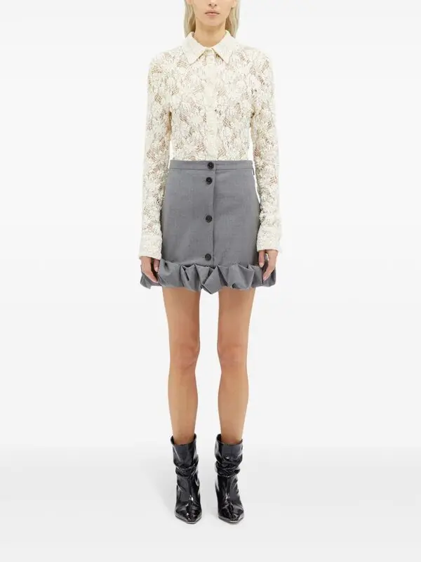 MSGM Ruffled Mini Skirt