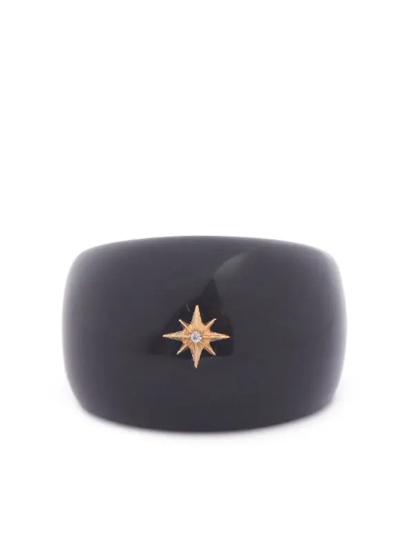 Maison Margiela Enamel Chunky Ring - Blue | Editorialist