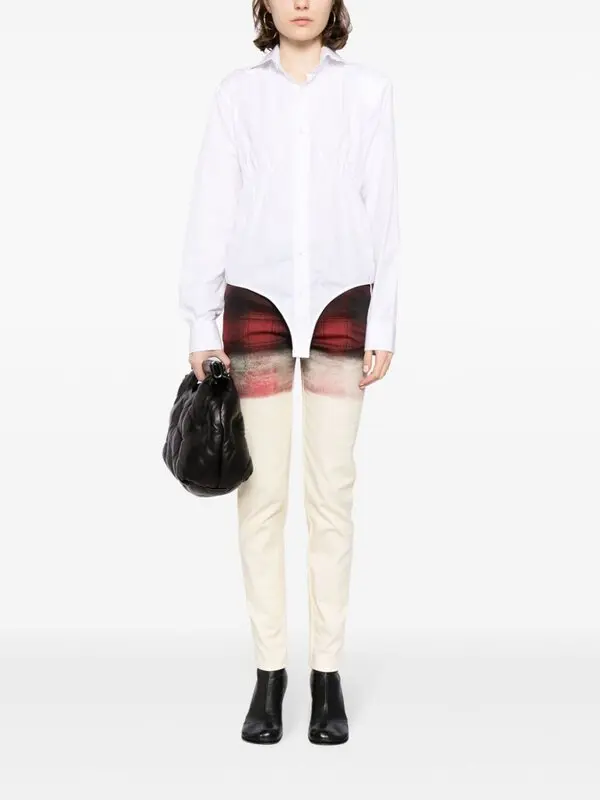 MAISON MARGIELA Checked Skinny Jeans - Red