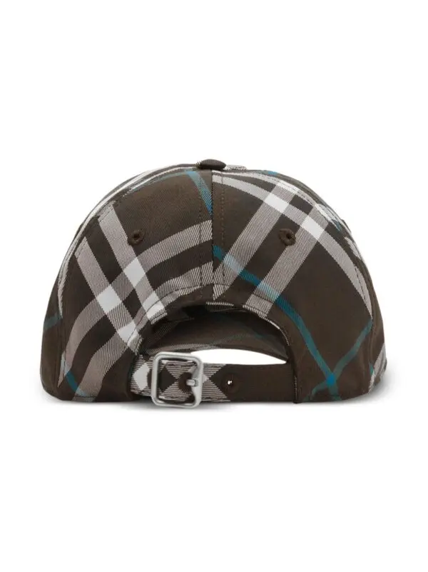 Burberry Checked Baseball Cap - Brown
