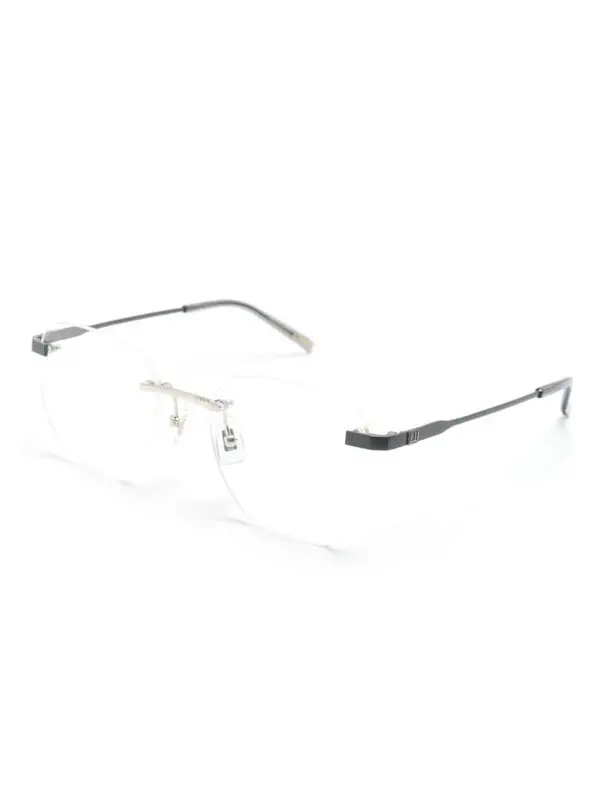 Dunhill Geometric-frame Eyeglasses - Silver