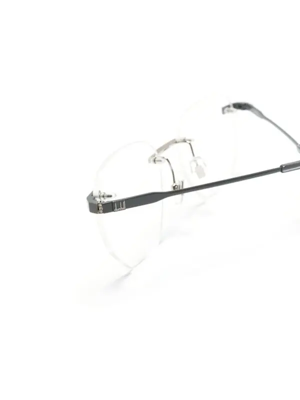 Dunhill Geometric-frame Eyeglasses - Silver