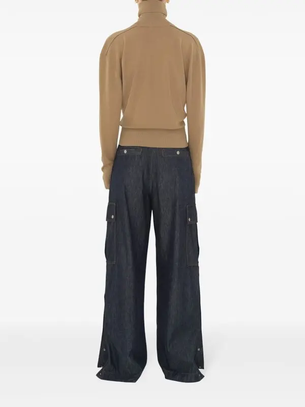 Burberry High-neck Wool Jumper - Brown