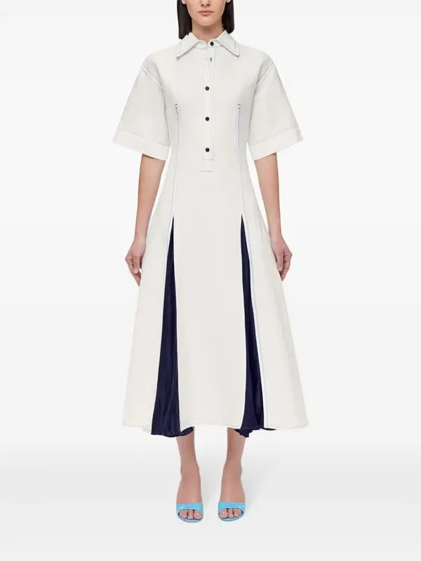 FERRAGAMO Satin-inlay Shirtdress