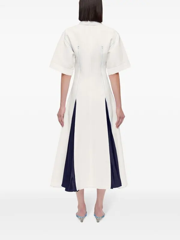FERRAGAMO Satin-inlay Shirtdress