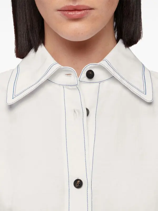 FERRAGAMO Satin-inlay Shirtdress