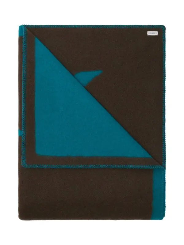 Burberry Ekd Wool Blanket - Brown