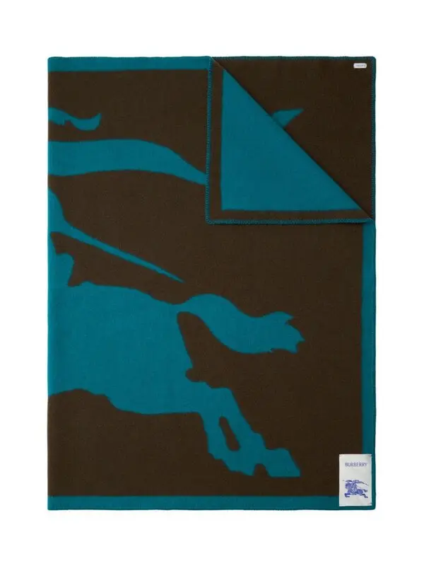 Burberry Ekd Wool Blanket - Brown