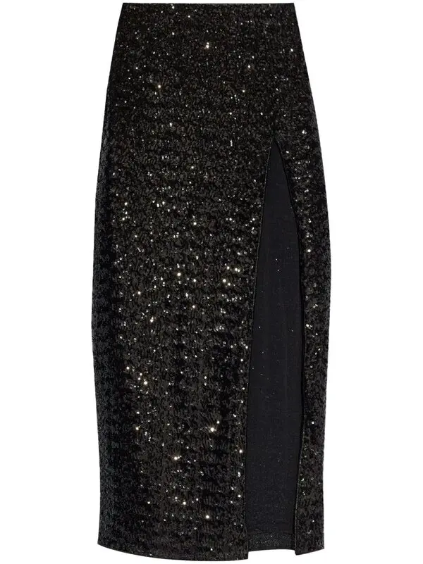Oseree Sequin-embellished Midi Skirt