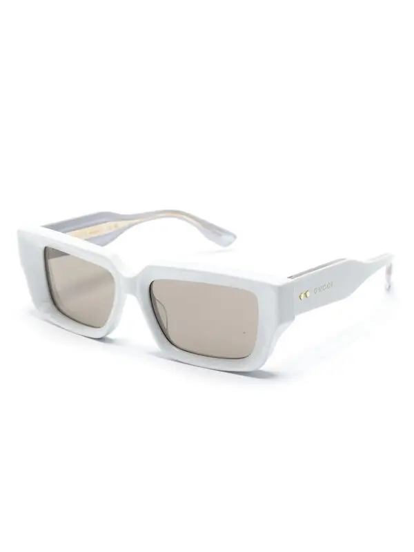 Gucci Gg1529s Rectangle-frame Sunglasses - Grey