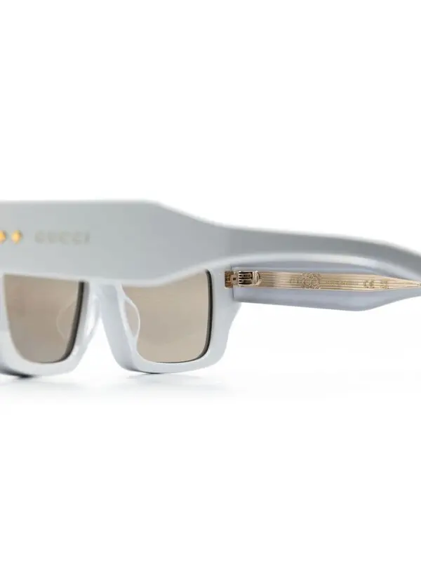 Gucci Gg1529s Rectangle-frame Sunglasses - Grey