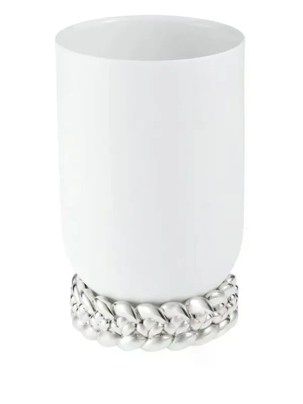 Christofle Small Babylone Vase - White