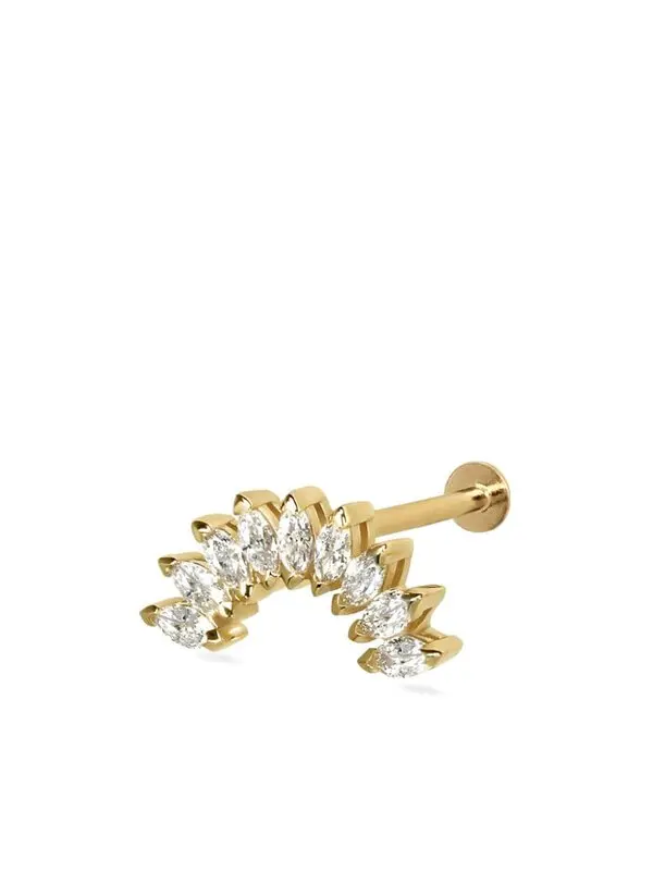 LARK & BERRY 14kt Gold Diamond Earring - Yellow