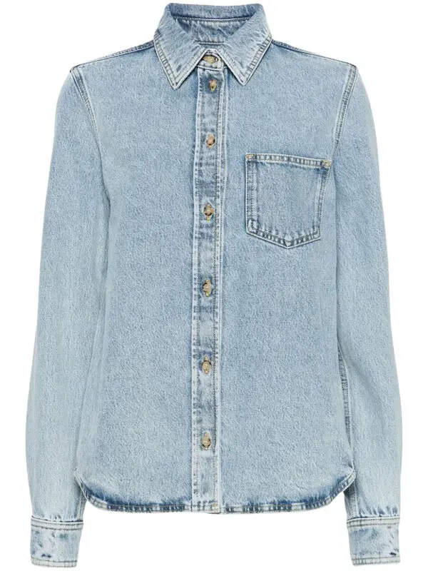 TOTEME Classic-collar Denim Shirt - Blue