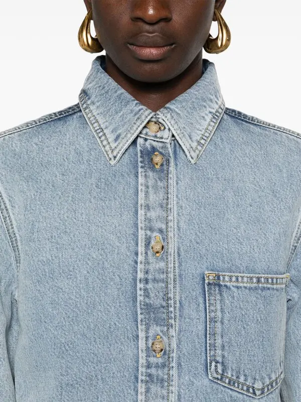 TOTEME Classic-collar Denim Shirt - Blue