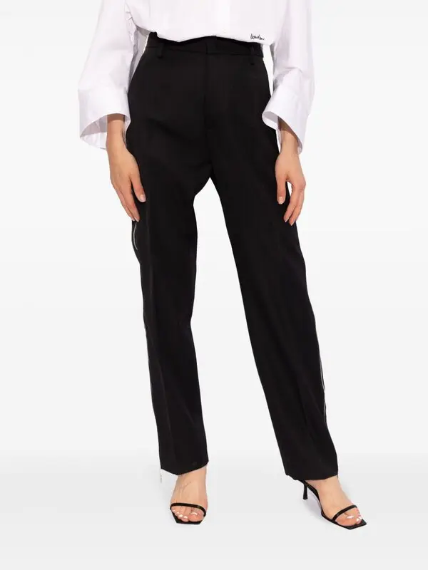 Dsquared2 Side Zip-up Virgin Wool Trousers