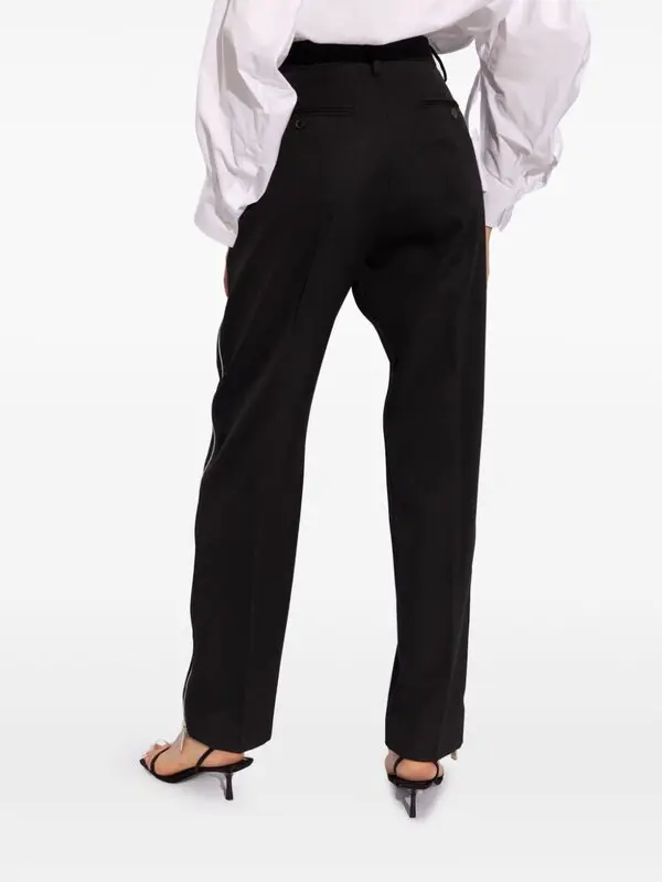 Dsquared2 Side Zip-up Virgin Wool Trousers