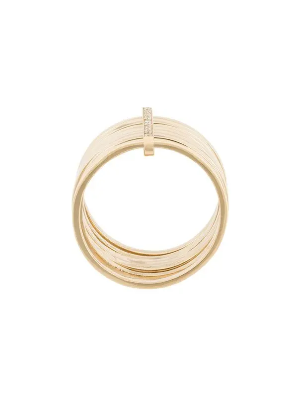Lizzie Mandler 18kt Gold '7 Day' Ring - Metallic