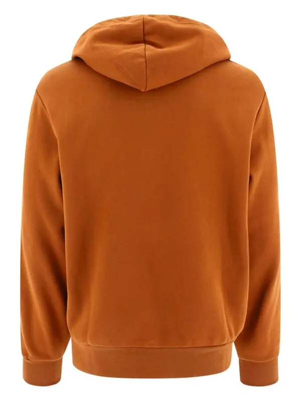 A.p.c. Vpc-print Cotton Hoodie - Orange