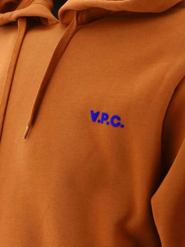A.p.c. Vpc-print Cotton Hoodie - Orange