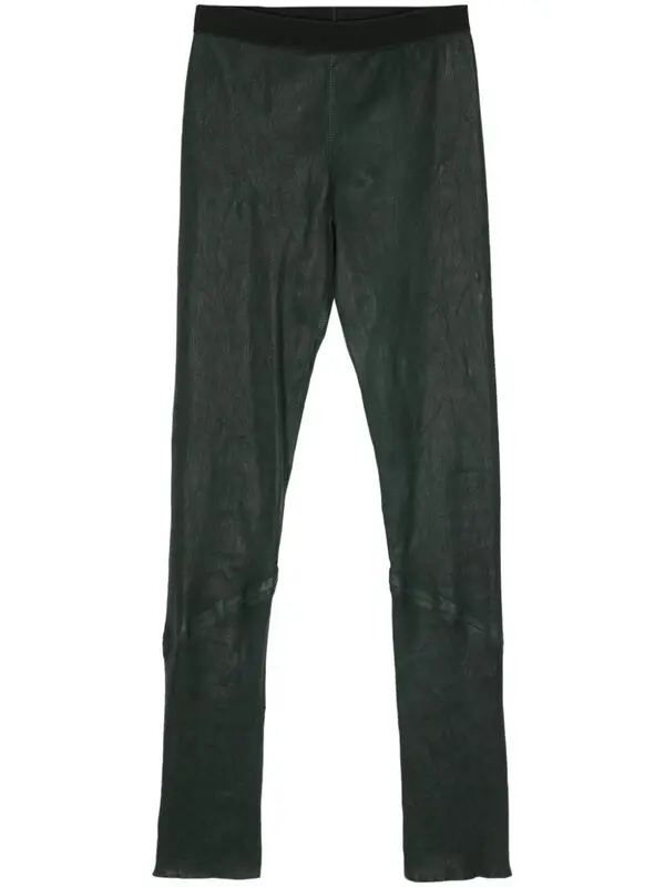 ISAAC SELLAM EXPERIENCE Leather Skinny Trousers