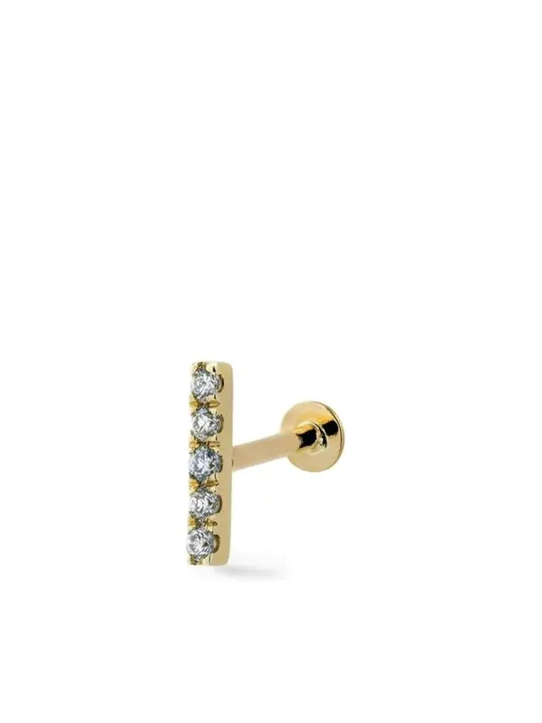 LARK & BERRY 14kt Yellow Modernist Diamond Single Earring - Gold