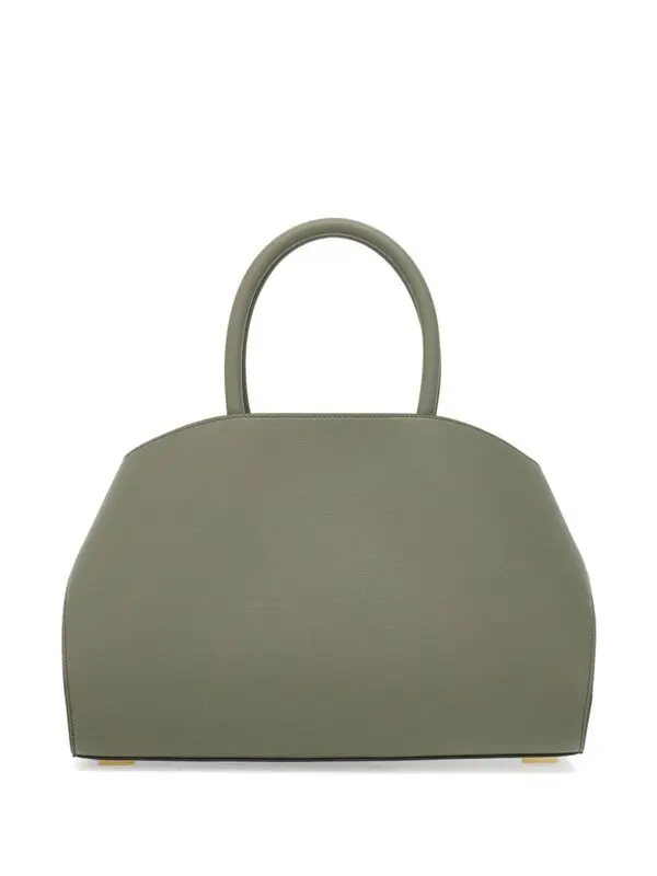 FERRAGAMO Hug Leather Tote Bag - Grey