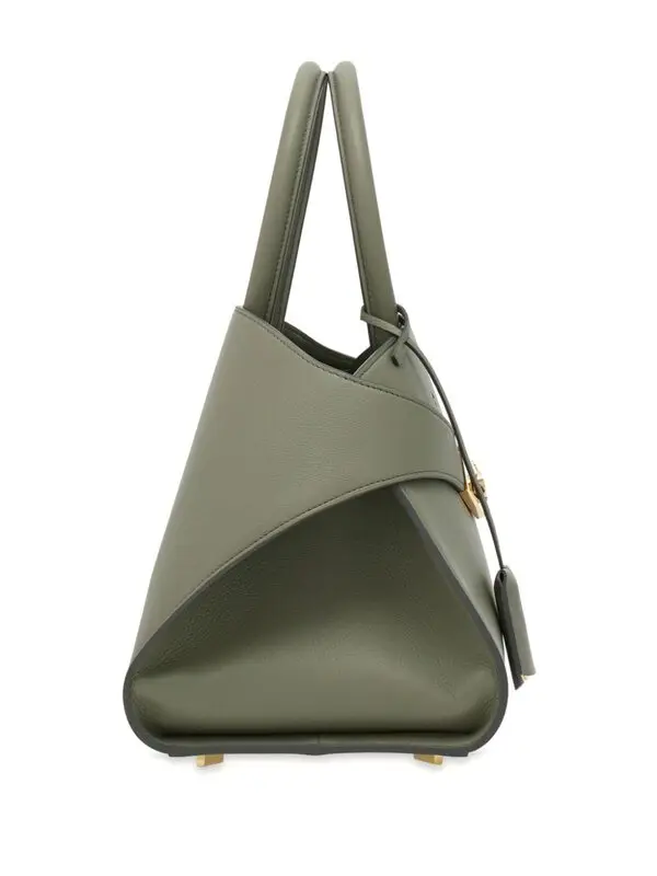 FERRAGAMO Hug Leather Tote Bag - Grey