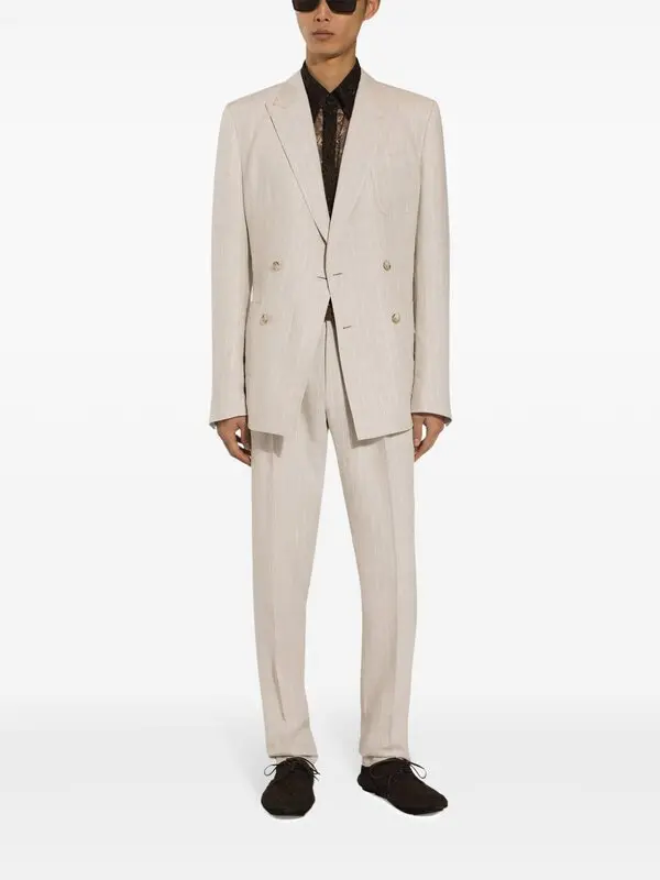 Dolce & Gabbana Pinstriped Linen Blazer