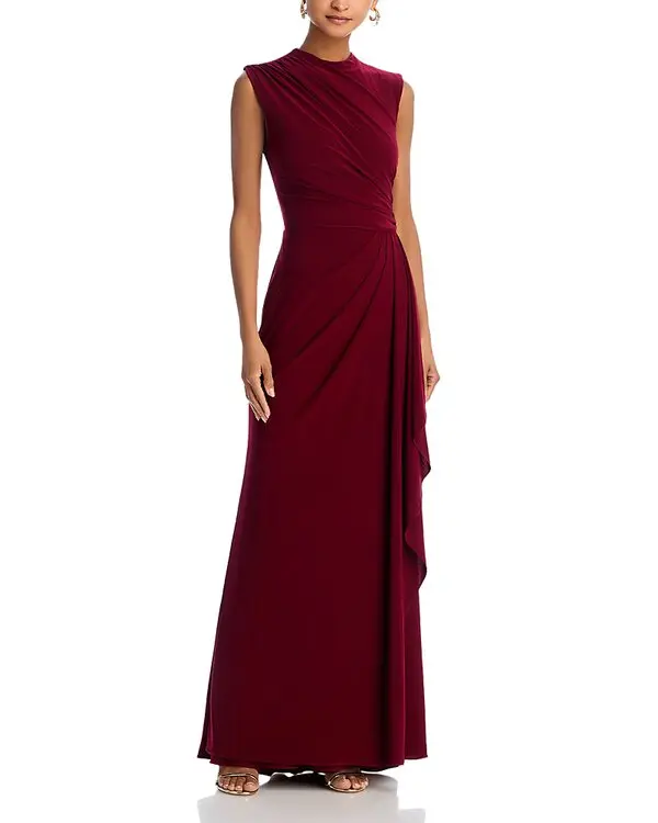 Aqua Draped Gown Exclusive - Bordeaux