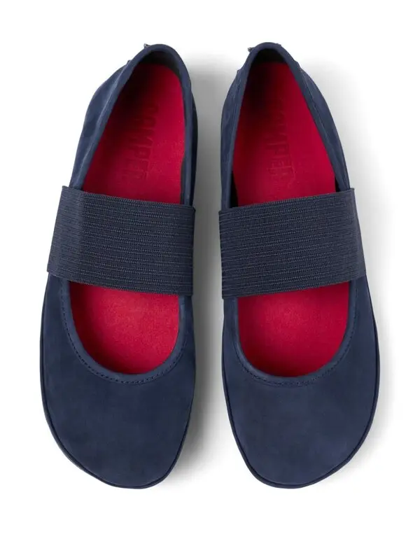 Camper Right Nina Suede Ballerinas - Blue