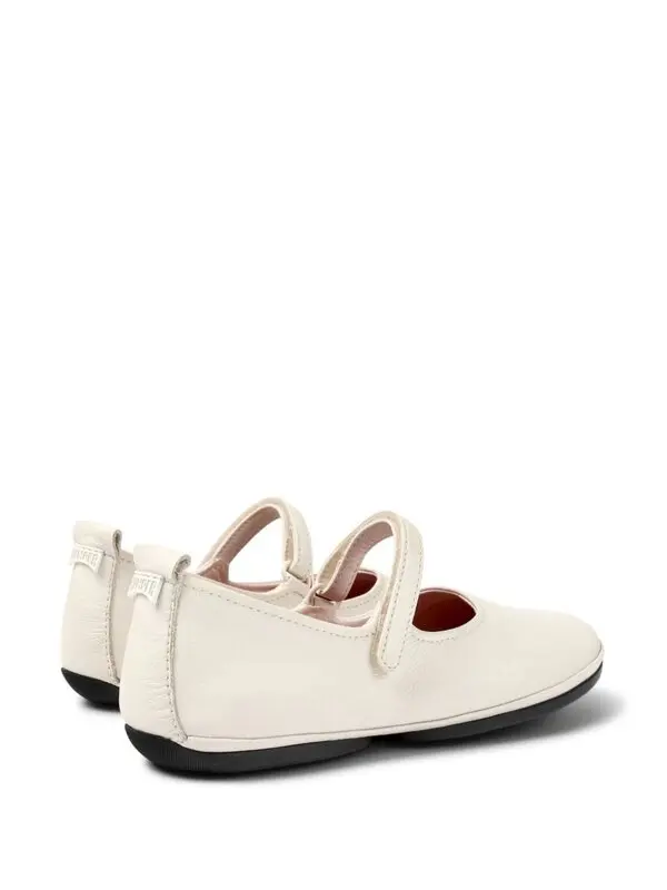 Camper Right Nina Leather Ballerinas - Neutrals