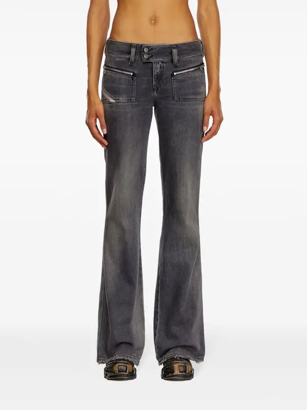 Diesel D-Hush Bootcut Jeans In Black - 50% Off | Editorialist