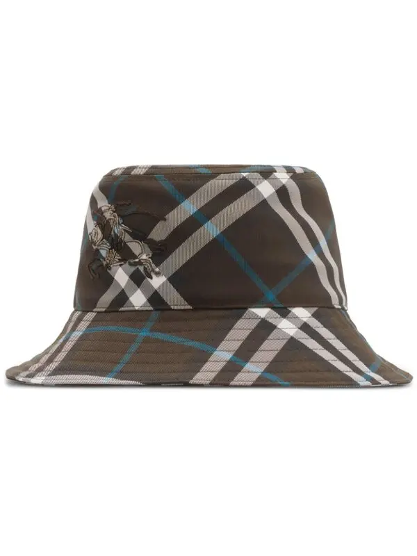 Burberry Check-print Bucket Hat - Brown