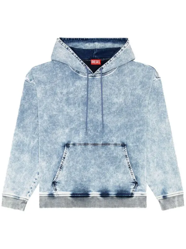 DIESEL® D-um-rib Denim Hoodie