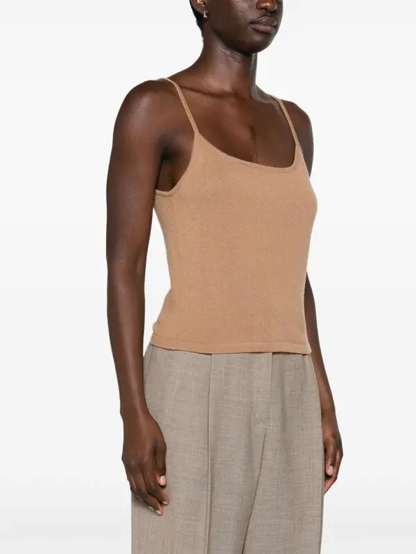 TEDDY CASHMERE Rapallo Tank Top - Brown