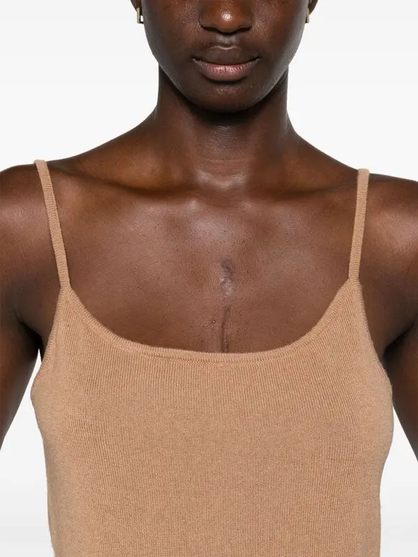TEDDY CASHMERE Rapallo Tank Top - Brown