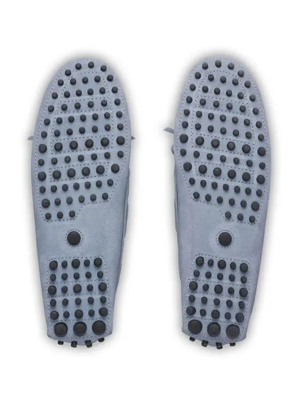 Car Shoe Suede Driving Shoes - Blue