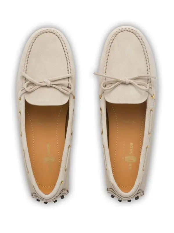 Car Shoe Suede Driving Shoes - Neutrals