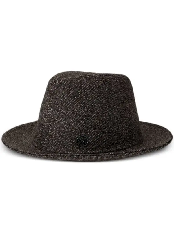 MAISON MICHEL Ygor Fedora - Brown
