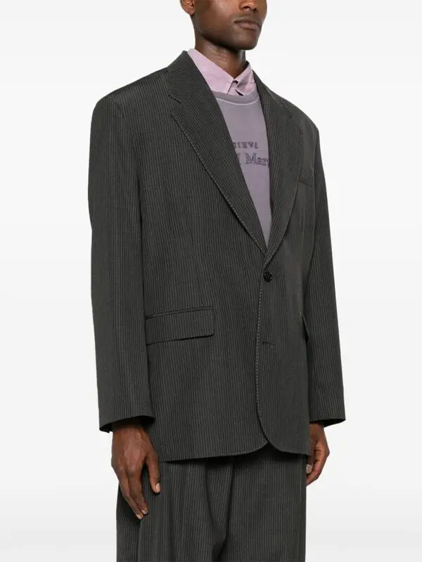 Acne Studios Pinstriped Single-breasted Blazer