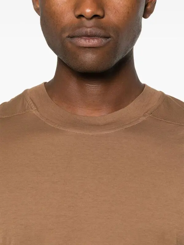 Rick Owens Small Level Organic-cotton T-shirt - Brown