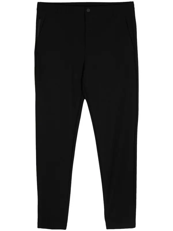 Theory Terrance Mid-rise Slim-fit Track Pants - Black