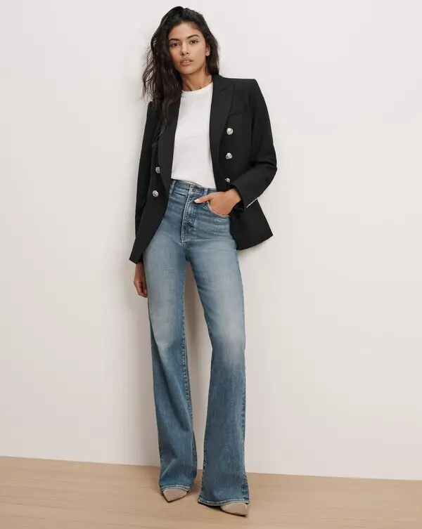 Veronica Beard Miller Dickey Jacket Black Gold - Black/silver
