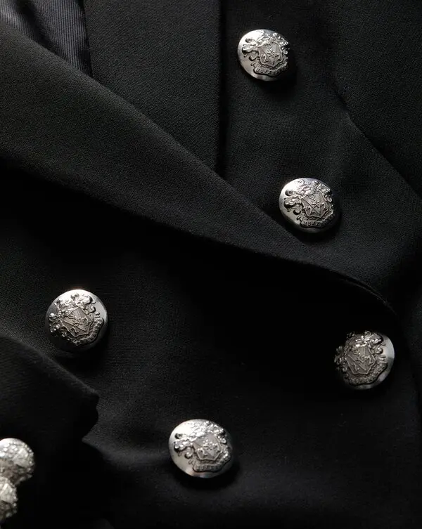 Veronica Beard Miller Dickey Jacket Black Gold - Black/silver