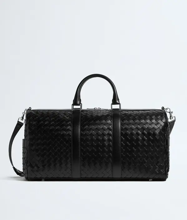 Bottega Veneta Intrecciato Duffle Bag - Black