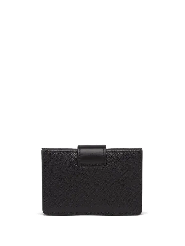 Prada Saffiano Leather Card Holder - Black