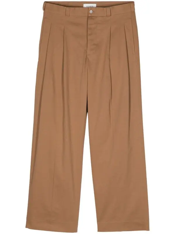 LANEUS Pleat-detailed Trousers